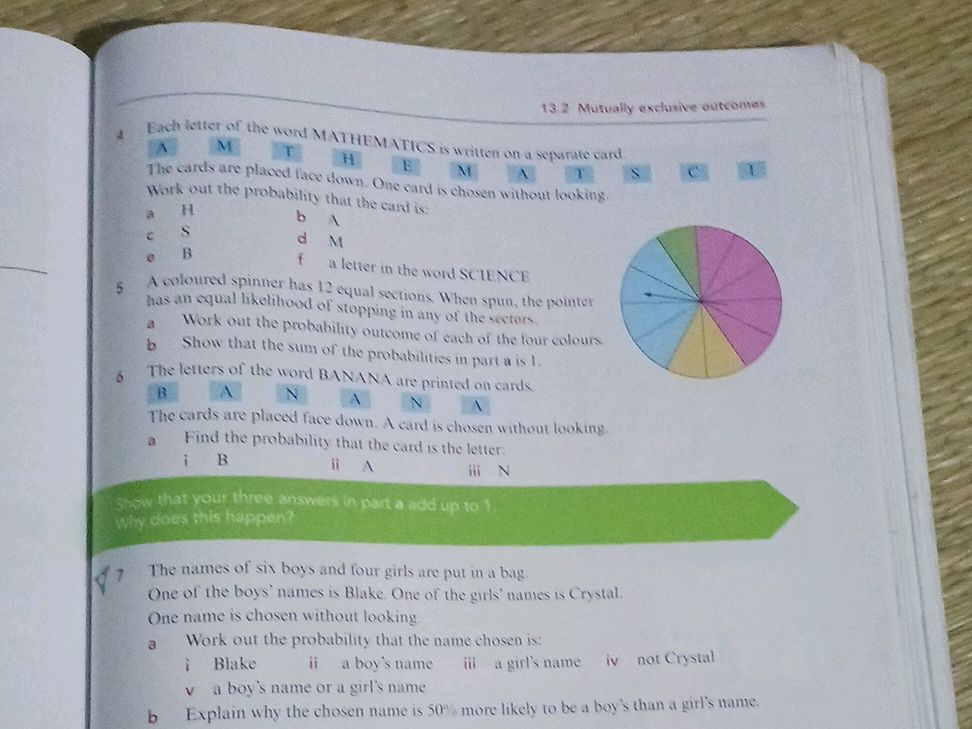 4. Each letter of the word MATHEMATICS is | StudyX