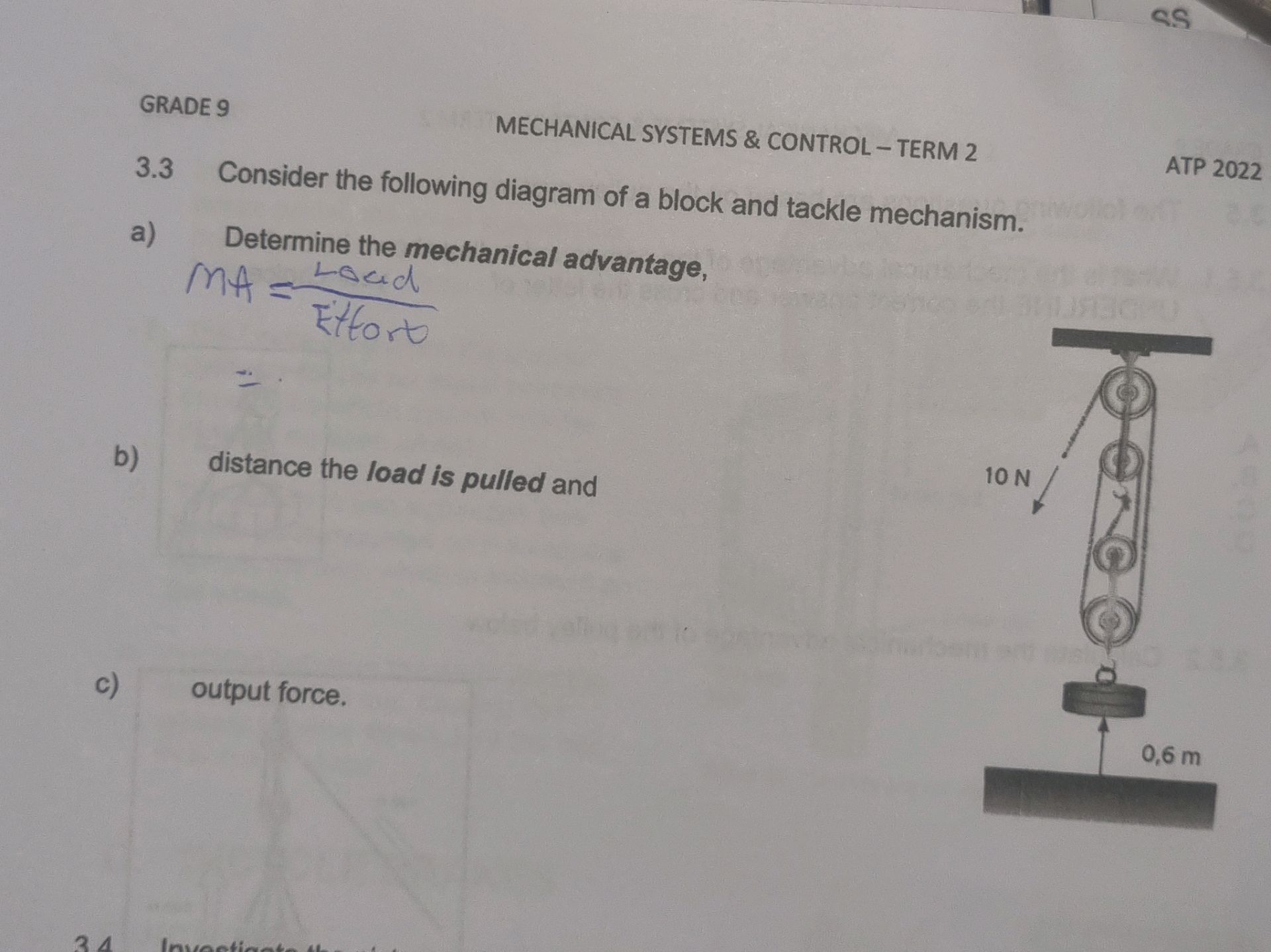 3.3 Consider the following diagram of a | StudyX