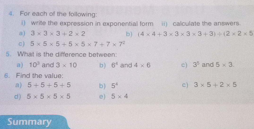 4. For each of the following: i) write the | StudyX