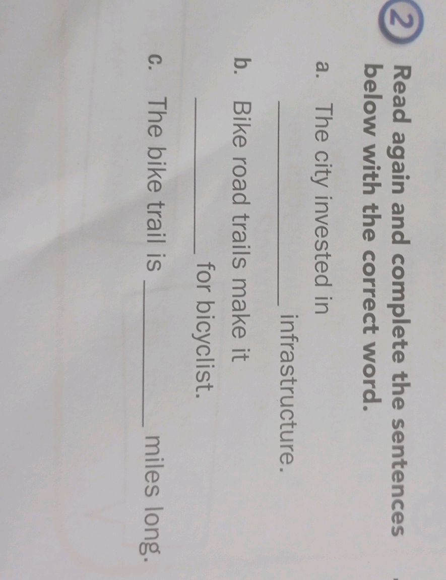 2 Read again and complete the sentences | StudyX