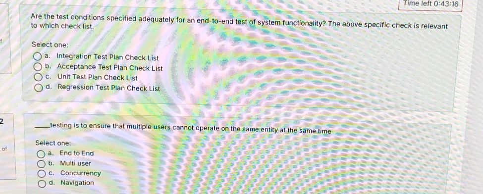 Are the test conditions specified adequately | StudyX