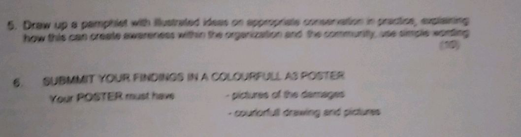 5. Draw up a pamphlet with illustrated ideas | StudyX