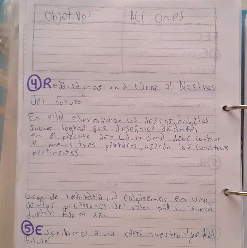 ④ Redactamos una carta al "Nosotros del | StudyX