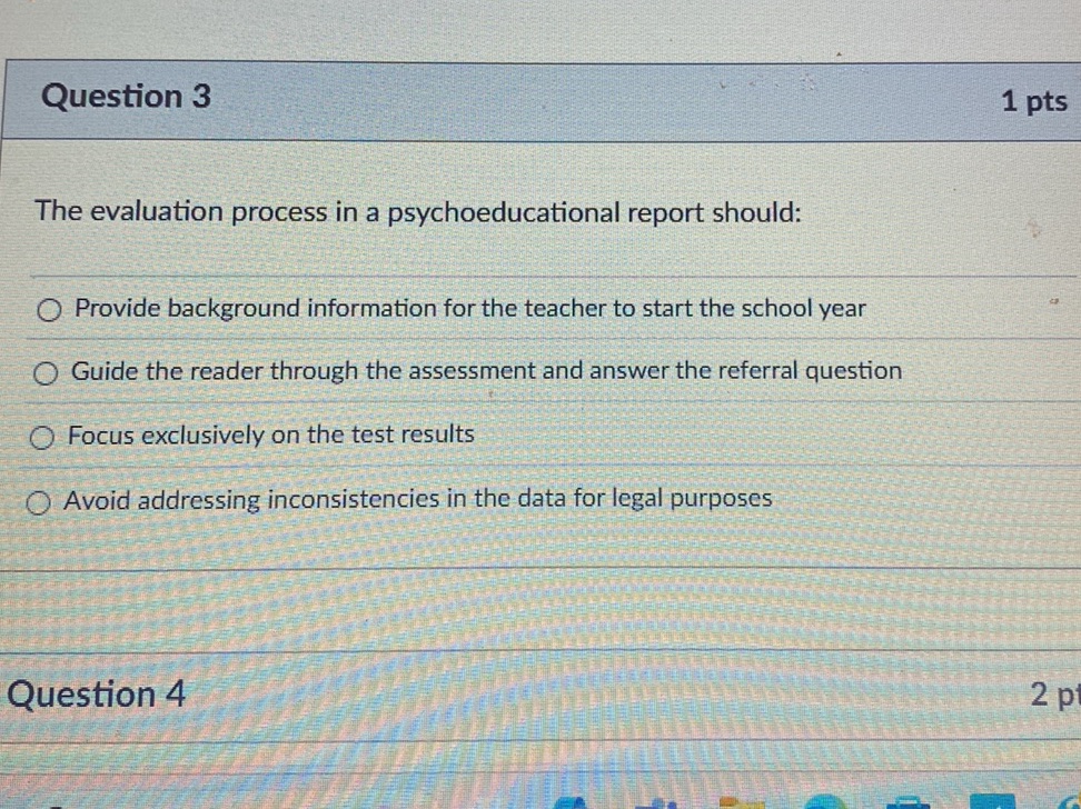 The evaluation process in a | StudyX