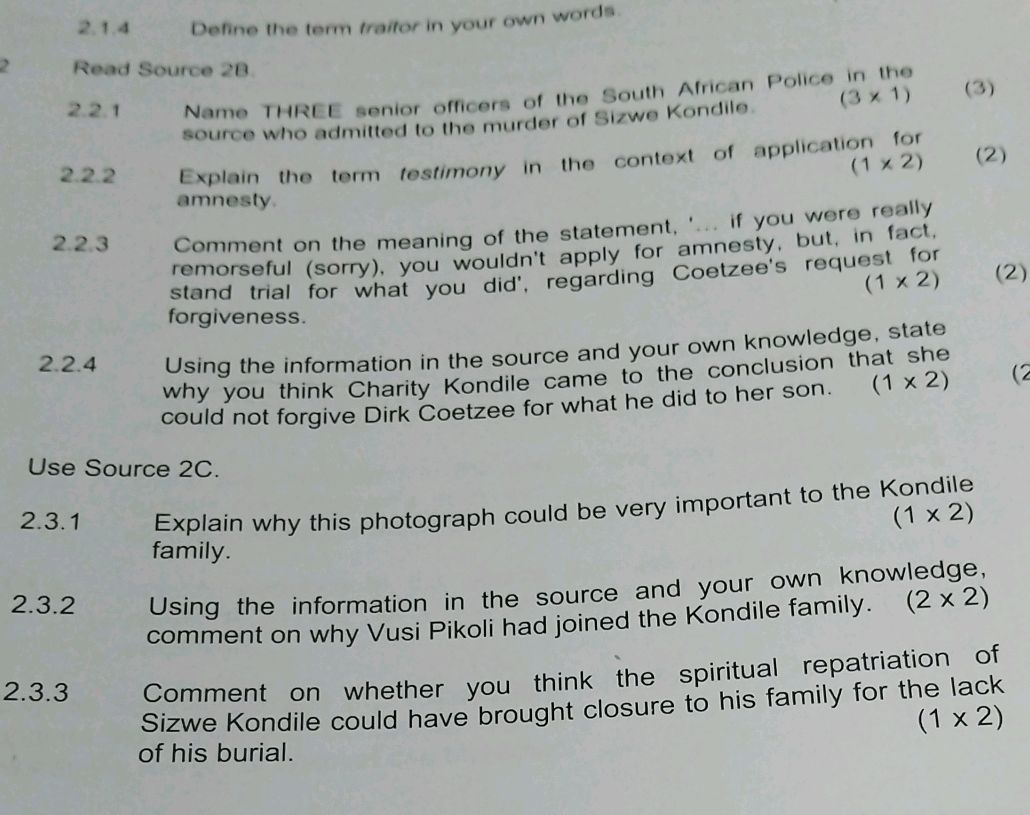 2.1.4 Define the term traitor in your own | StudyX