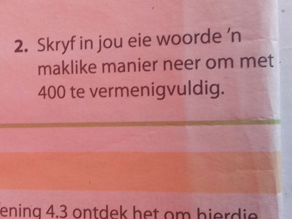 2. Skryf in jou eie woorde 'n maklike manier | StudyX