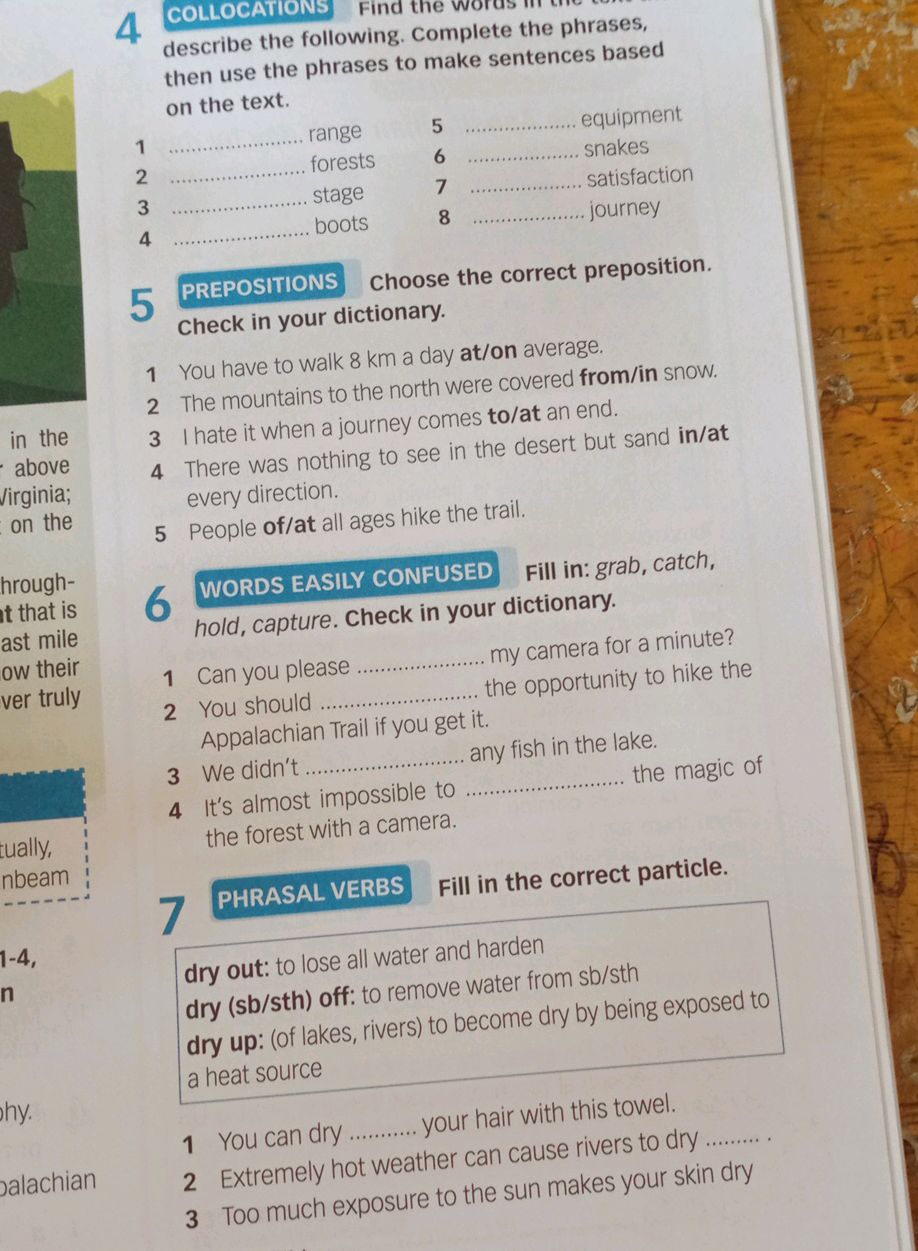 4 COLLOCATIONS Find the words in the text to | StudyX