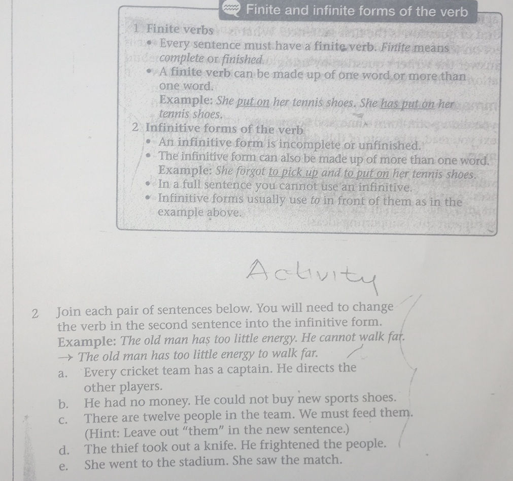 2 Join each pair of sentences below. You | StudyX