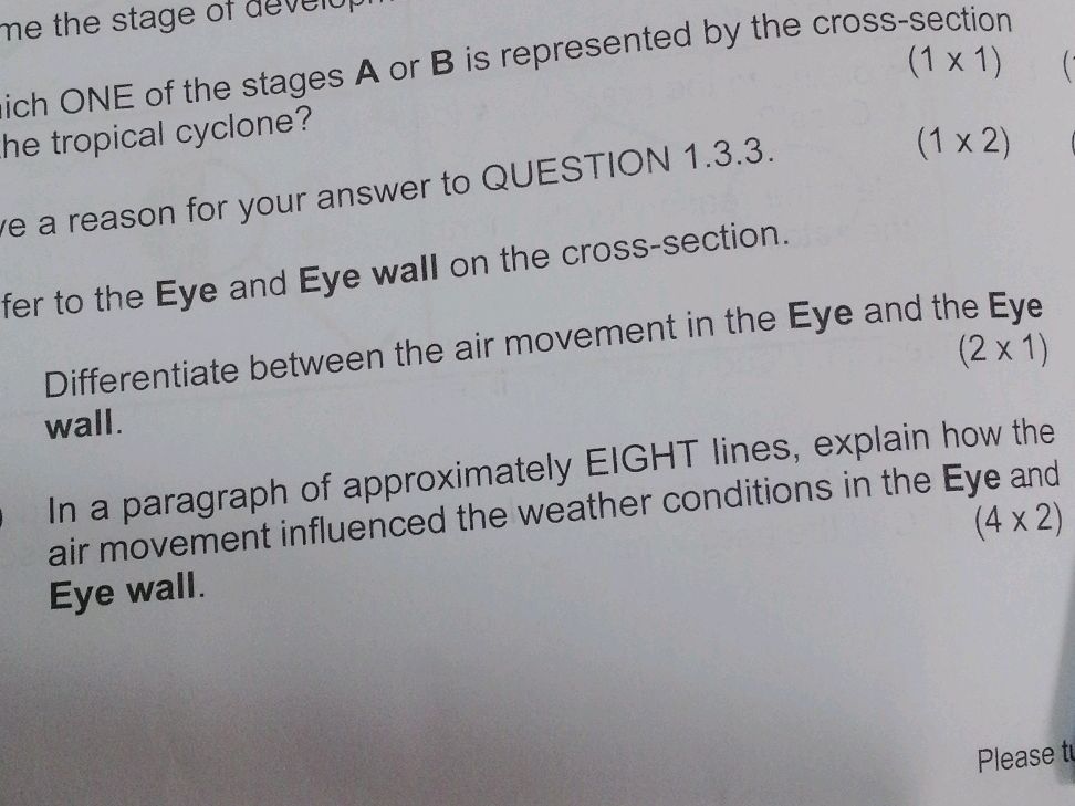 Differentiate between the air movement in | StudyX