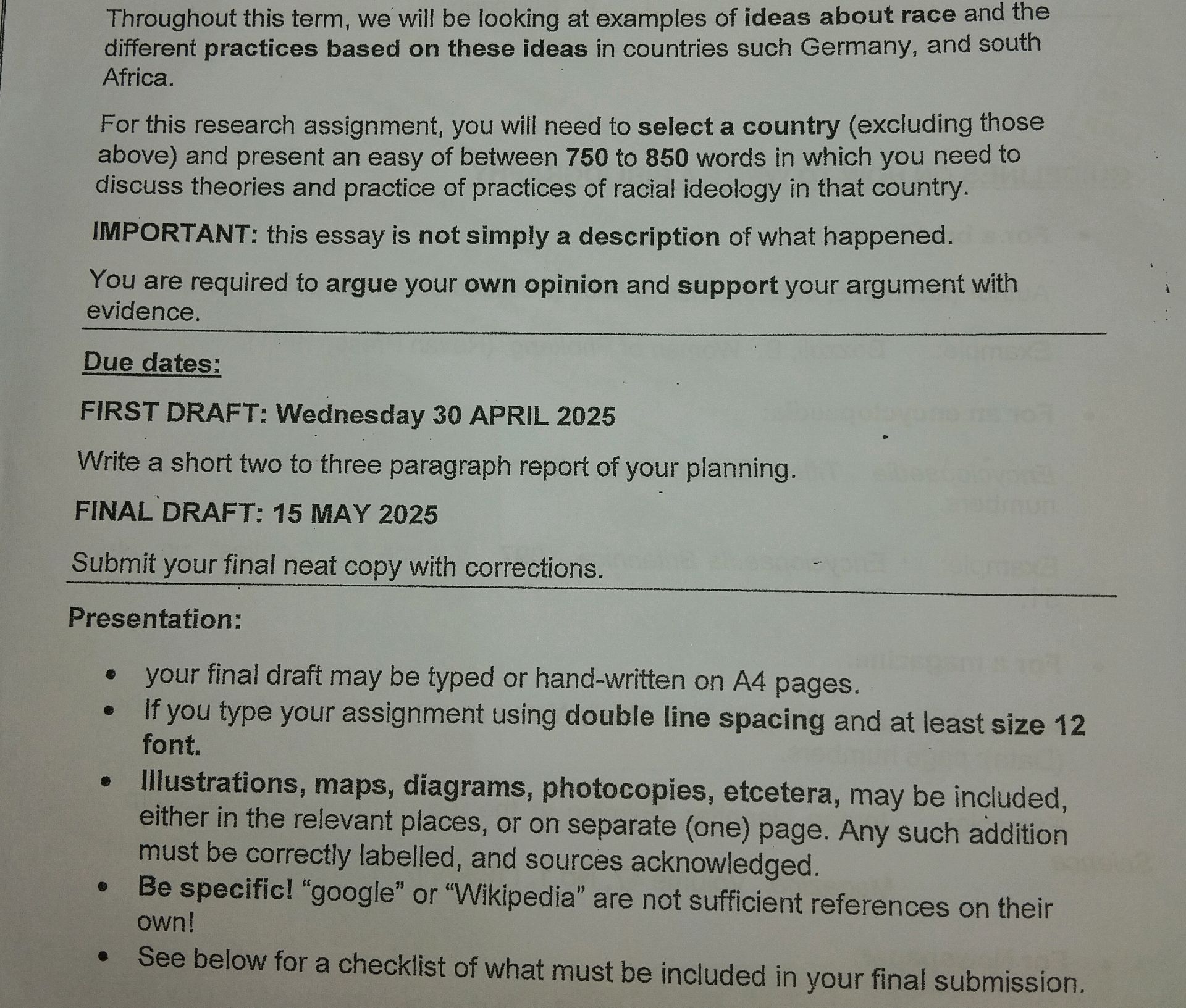 For this research assignment, you will need | StudyX