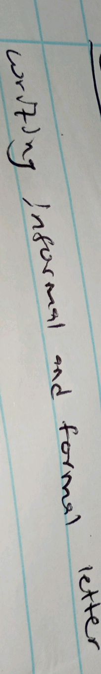 Writing Internal and Formal Letters | StudyX