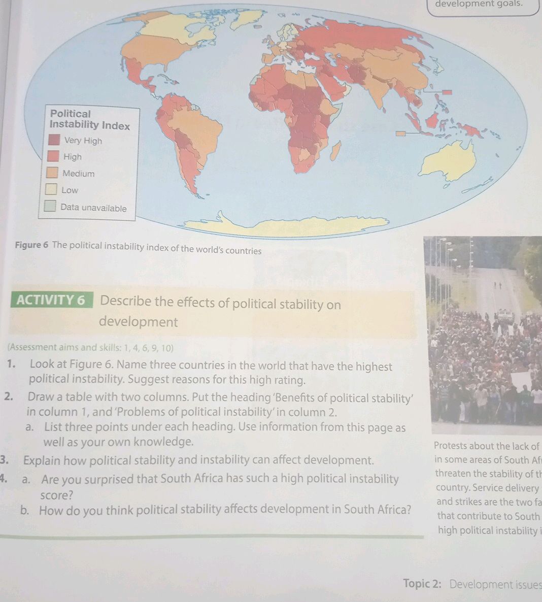 1. Look at Figure 6. Name three countries in | StudyX