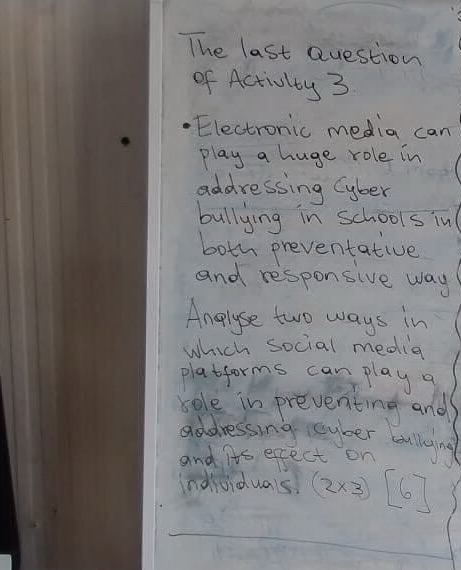 The last question of Activity 3. * | StudyX