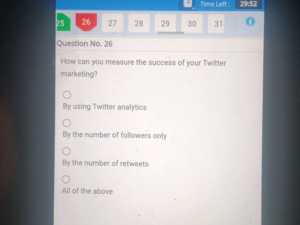 Question No. 26 How can you measure the | StudyX