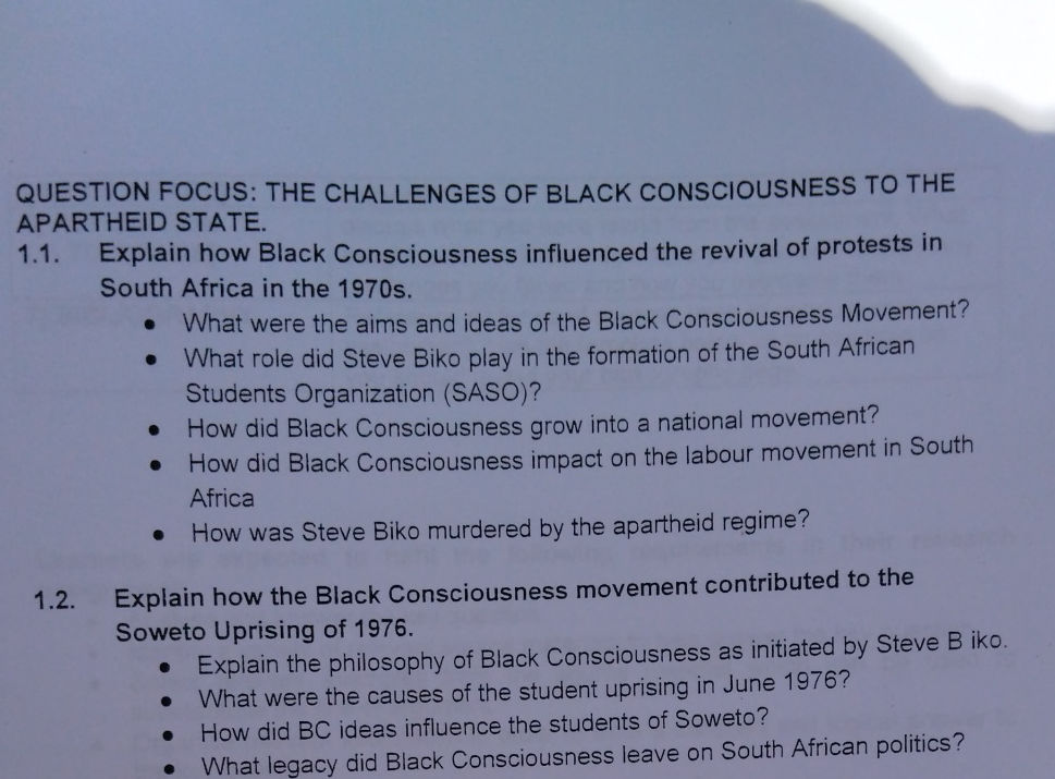 QUESTION FOCUS: THE CHALLENGES OF BLACK | StudyX