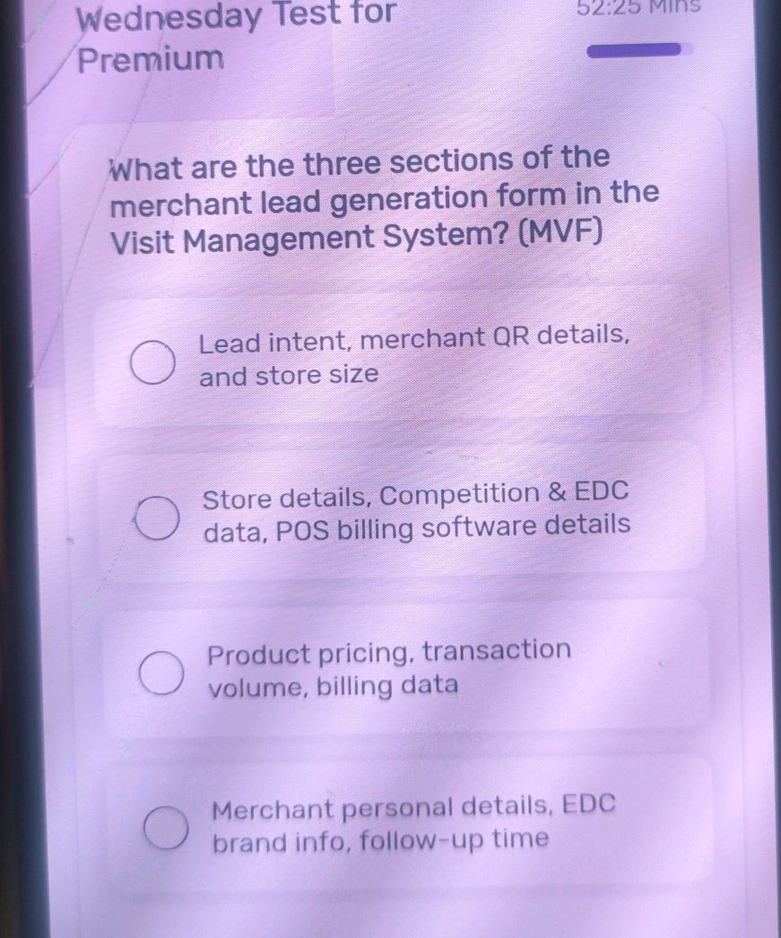 What are the three sections of the merchant | StudyX