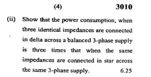 (ii) Show that the power consumption, when | StudyX