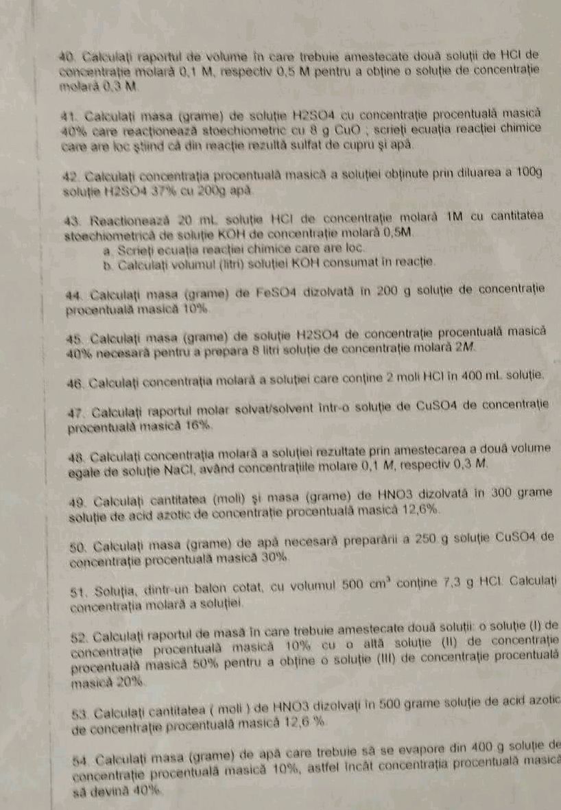 40. Calculați raportul de volume în care | StudyX