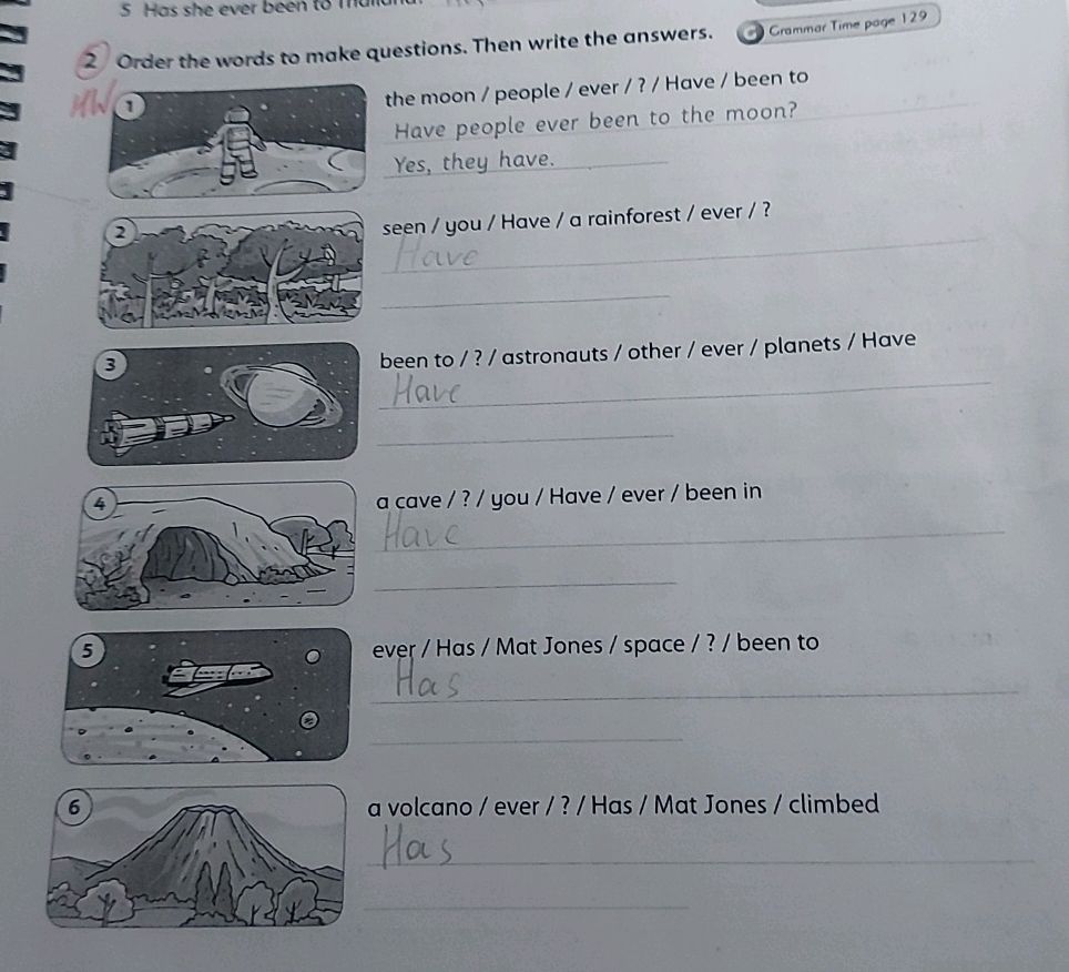 2 Order the words to make questions. Then | StudyX