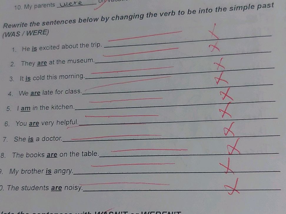 Rewrite the sentences below by changing the | StudyX