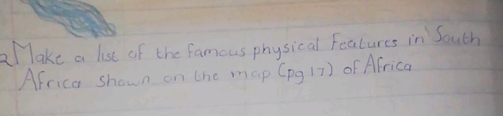 Make a list of the famous physical Features | StudyX