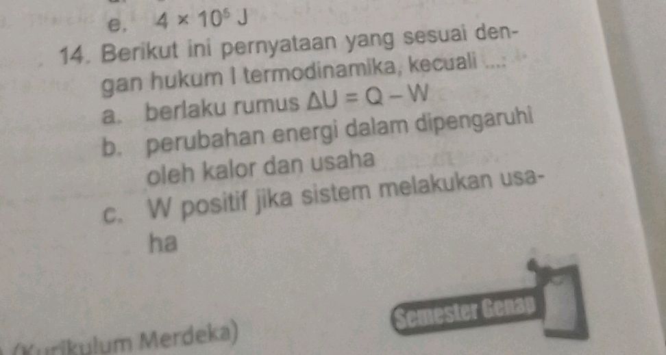 14. Berikut ini pernyataan yang sesuai | StudyX