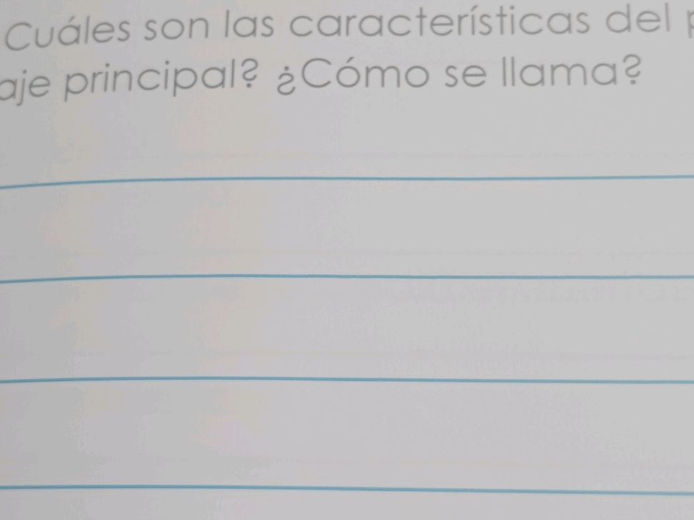 Cuáles son las características del personaje | StudyX