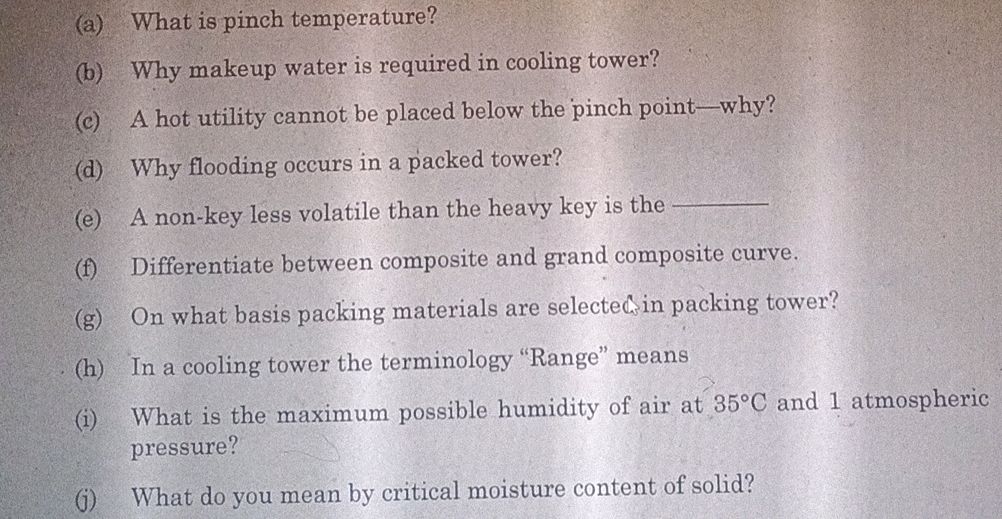 (a) What is pinch temperature? (b) Why | StudyX
