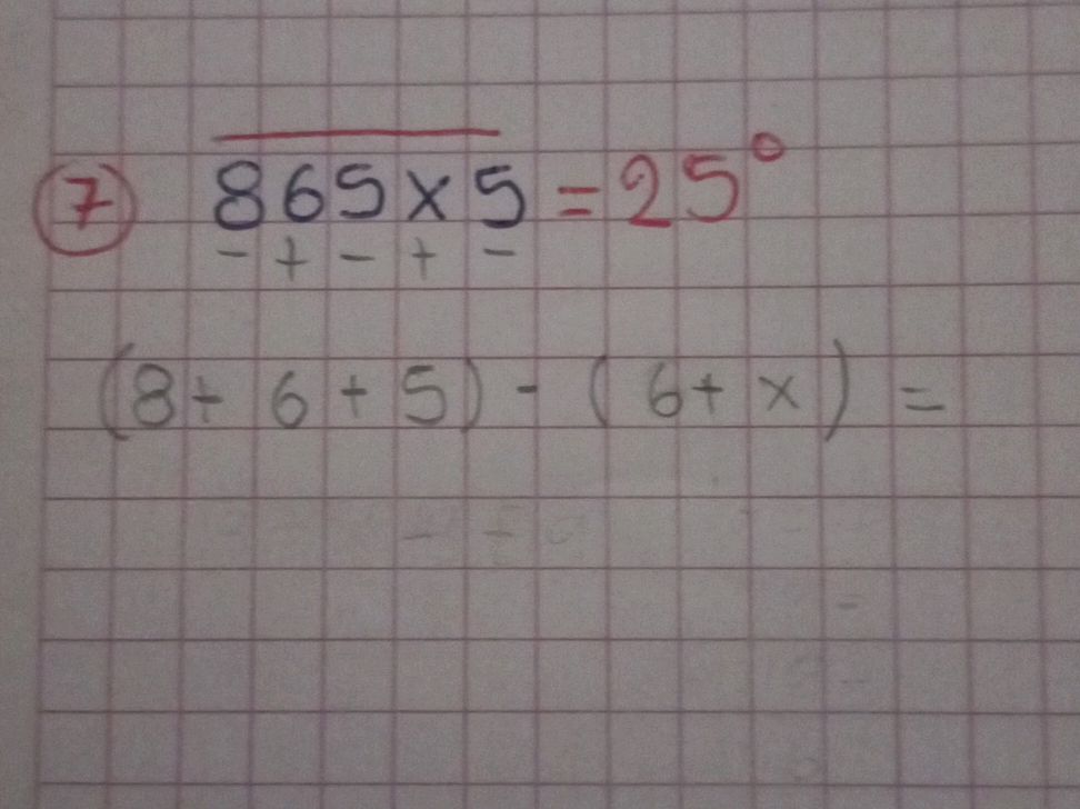 Solve for x: (8 + 6 + 5) - (6 + x) | StudyX