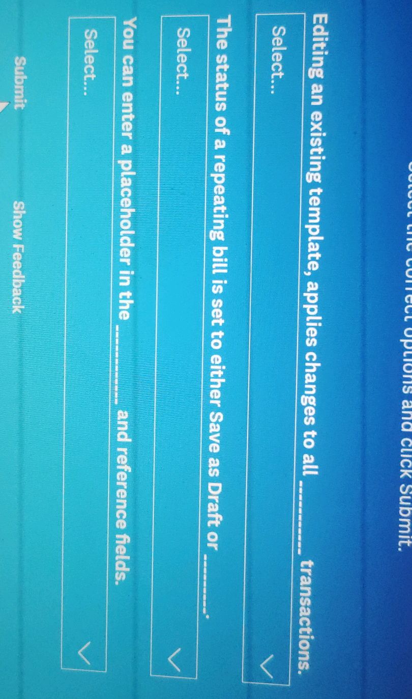Editing an existing template, applies | StudyX