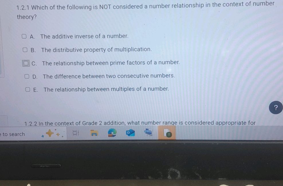 1.2.1 Which of the following is NOT | StudyX