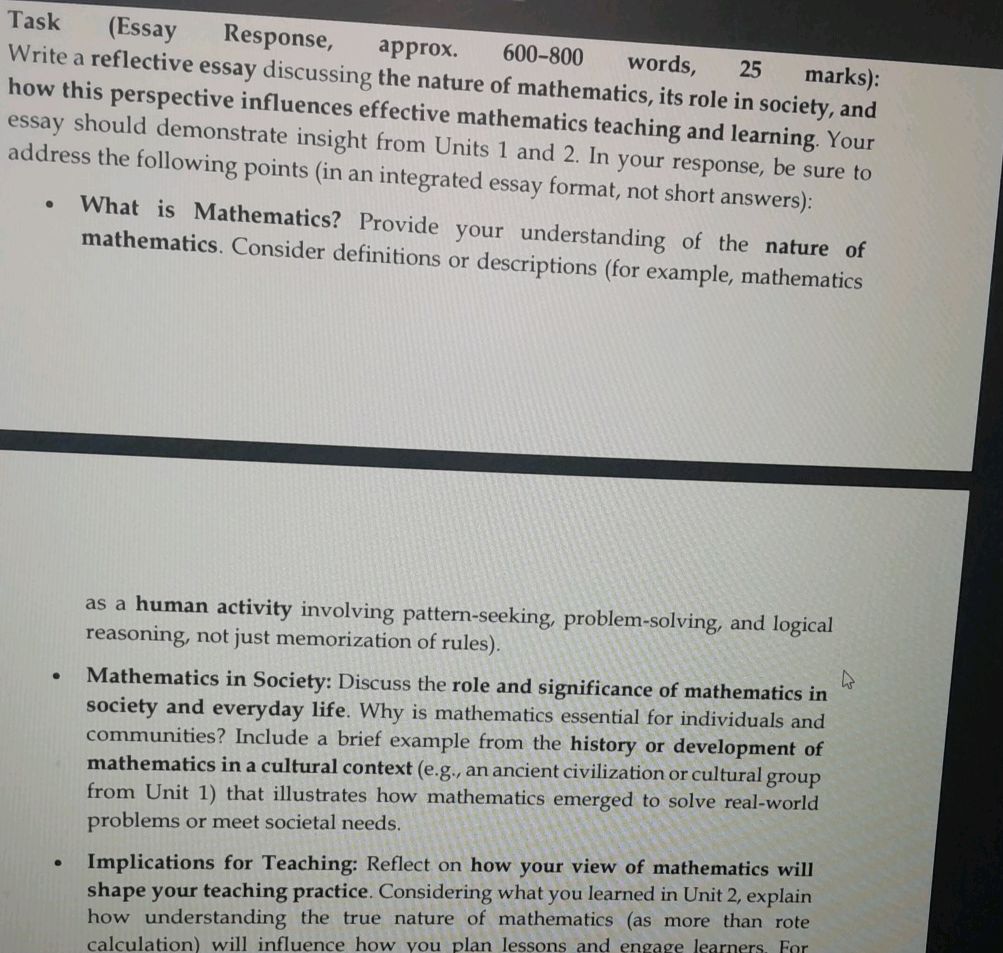 Write a reflective essay discussing the | StudyX