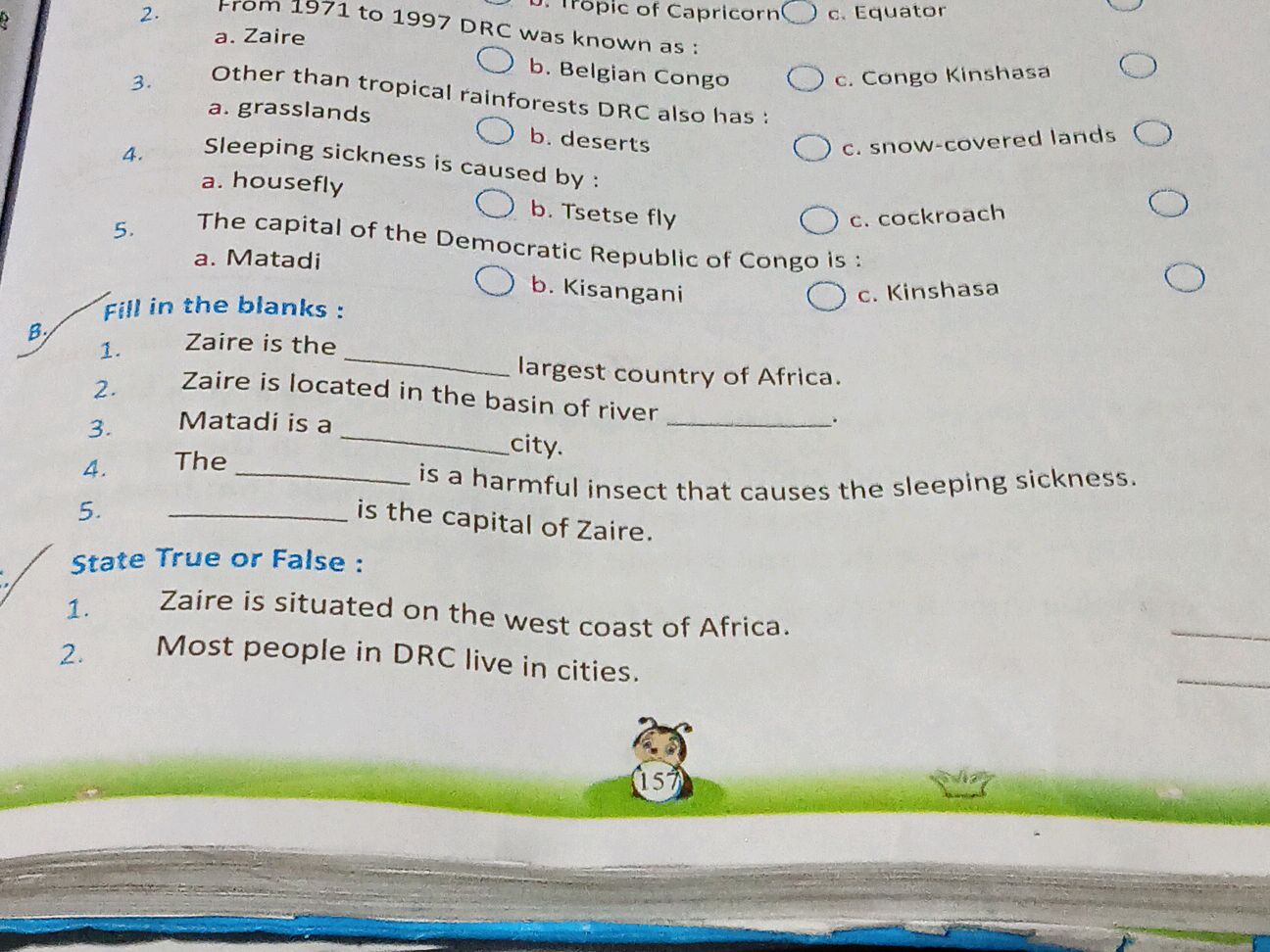 2. From 1971 to 1997 DRC was known as: a. | StudyX