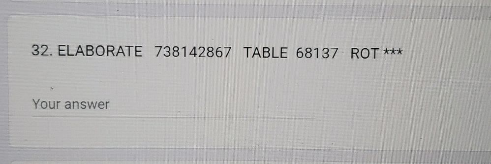 32. ELABORATE 738142867 TABLE 68137 ROT *** | StudyX