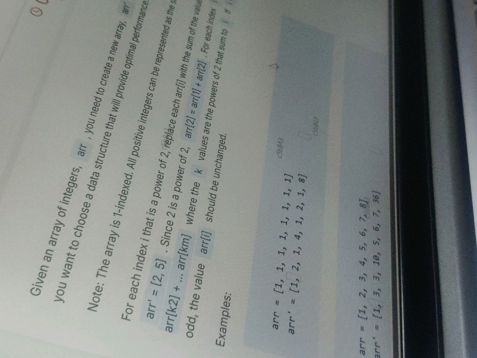 Given an array of integers, `arr`, you need | StudyX