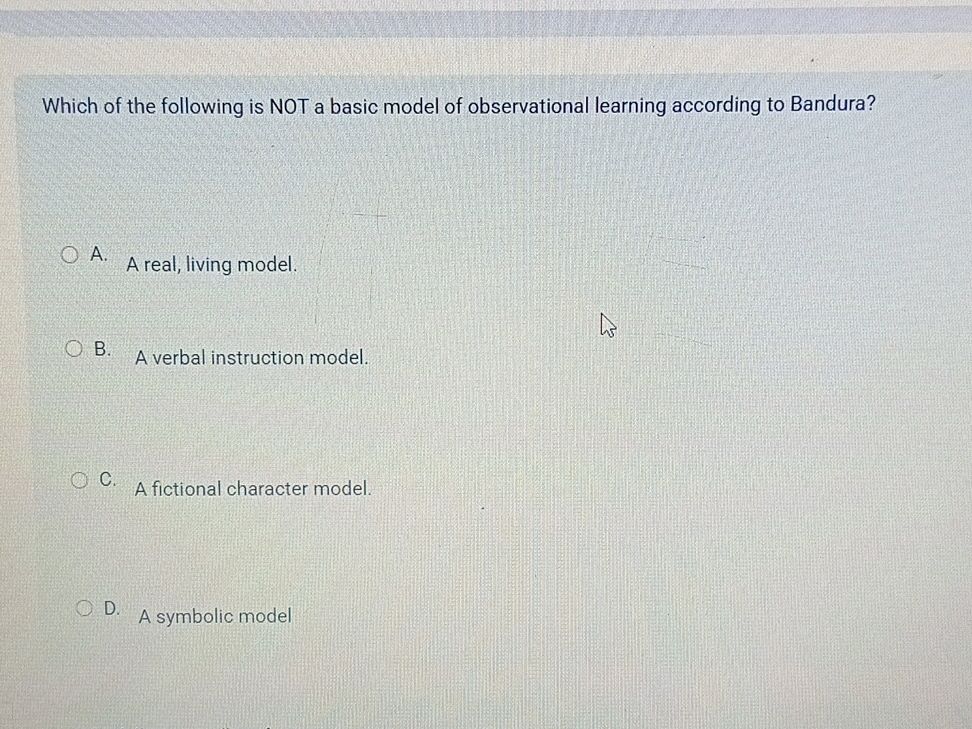 Which of the following is NOT a basic model | StudyX