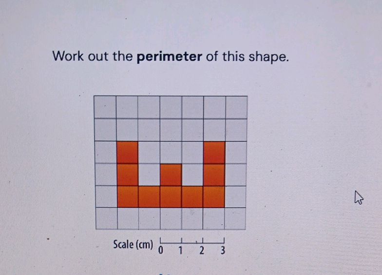 Work out the perimeter of this shape. The | StudyX