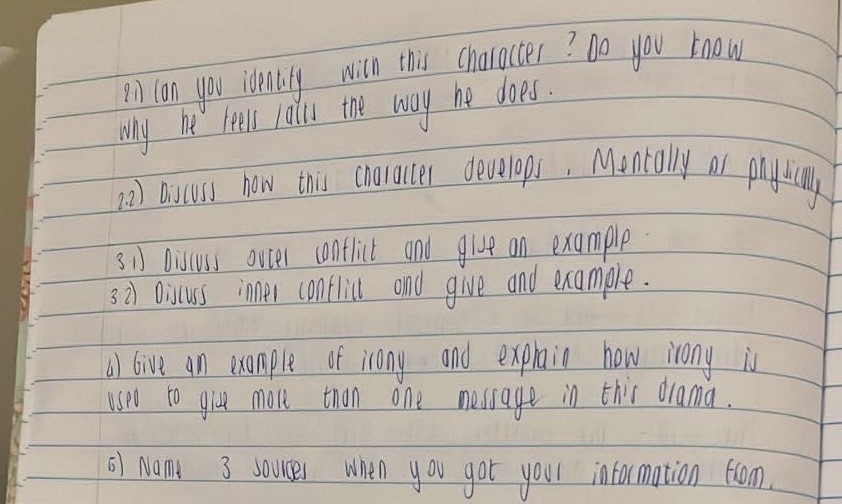 1) Can you identify with this character? Do | StudyX