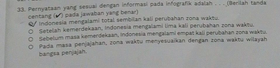 33. Pernyataan yang sesuai dengan informasi | StudyX