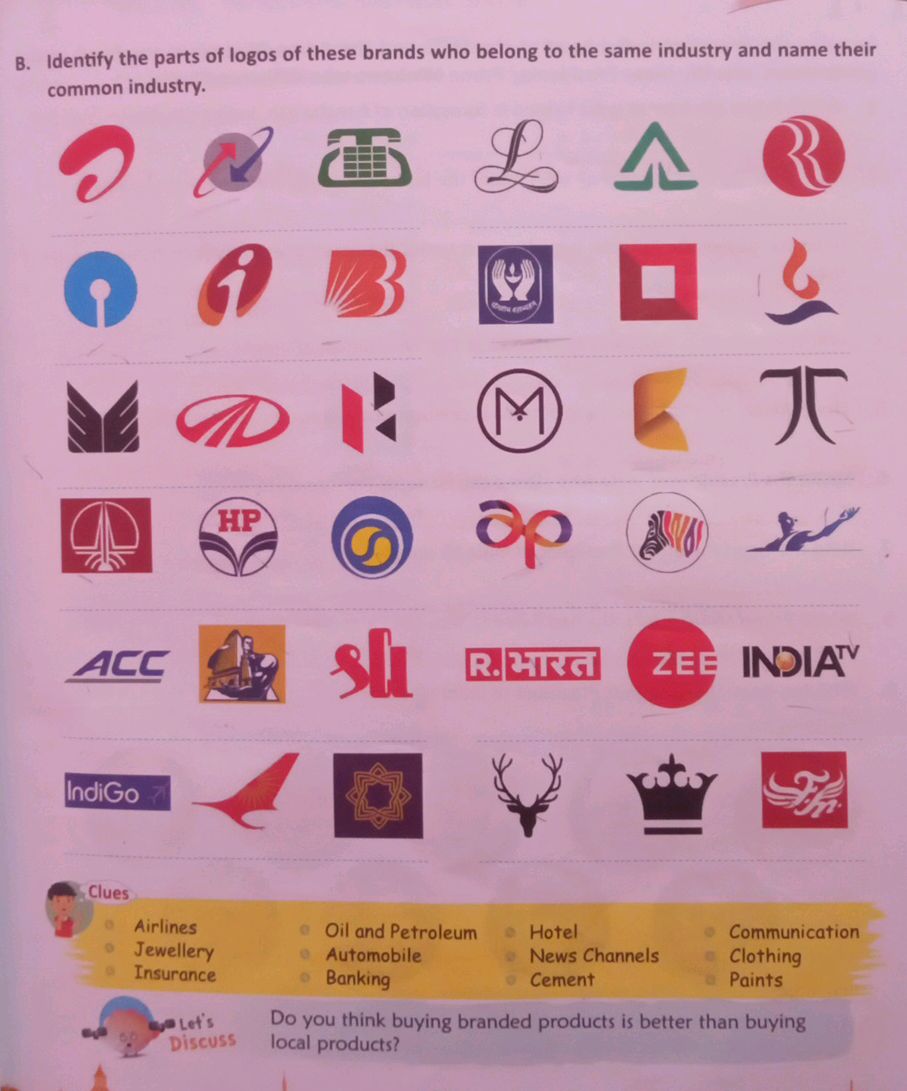 B. Identify the parts of logos of these | StudyX