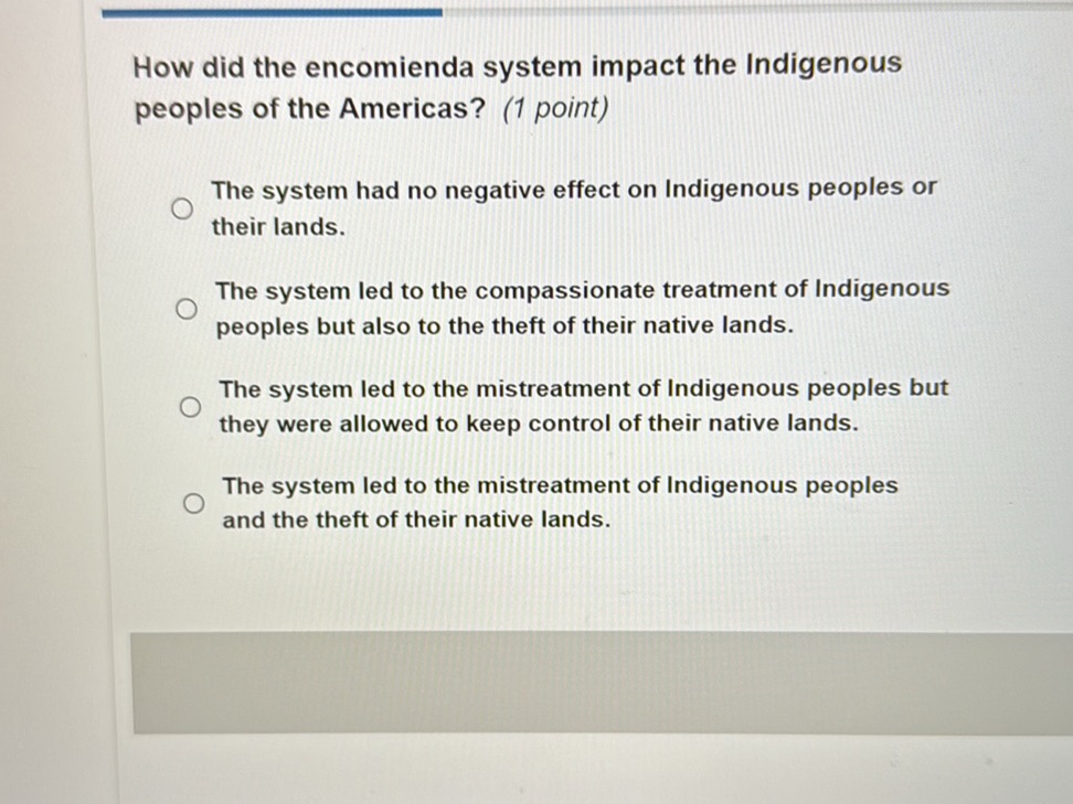 How did the encomienda system impact the | StudyX