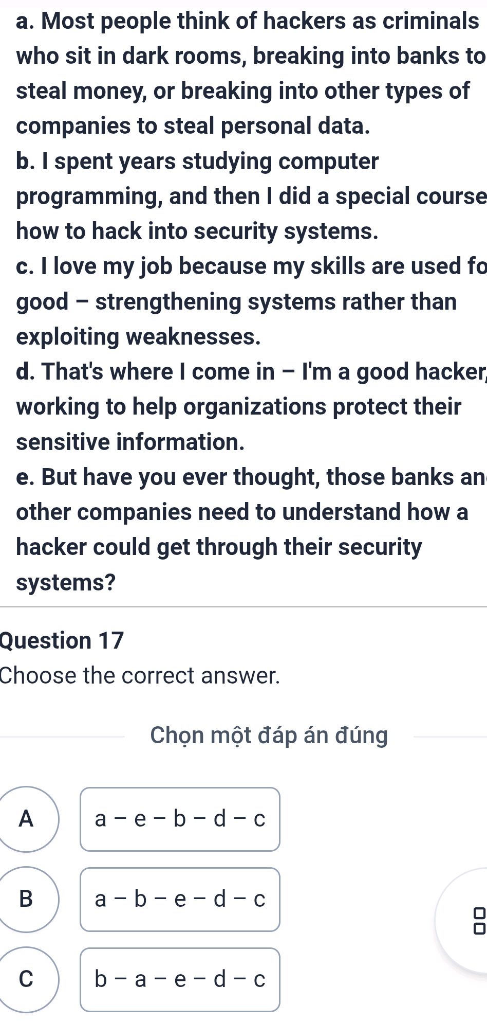 a. Most people think of hackers as criminals | StudyX