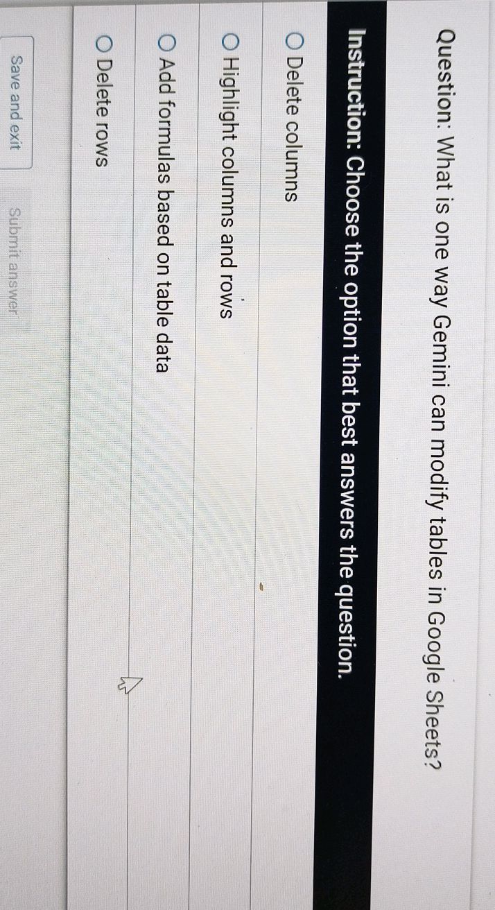 Question: What is one way Gemini can modify | StudyX