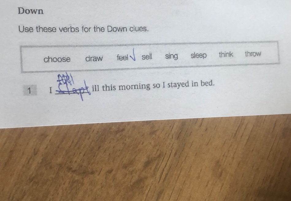 Use these verbs for the Down clues. choose | StudyX