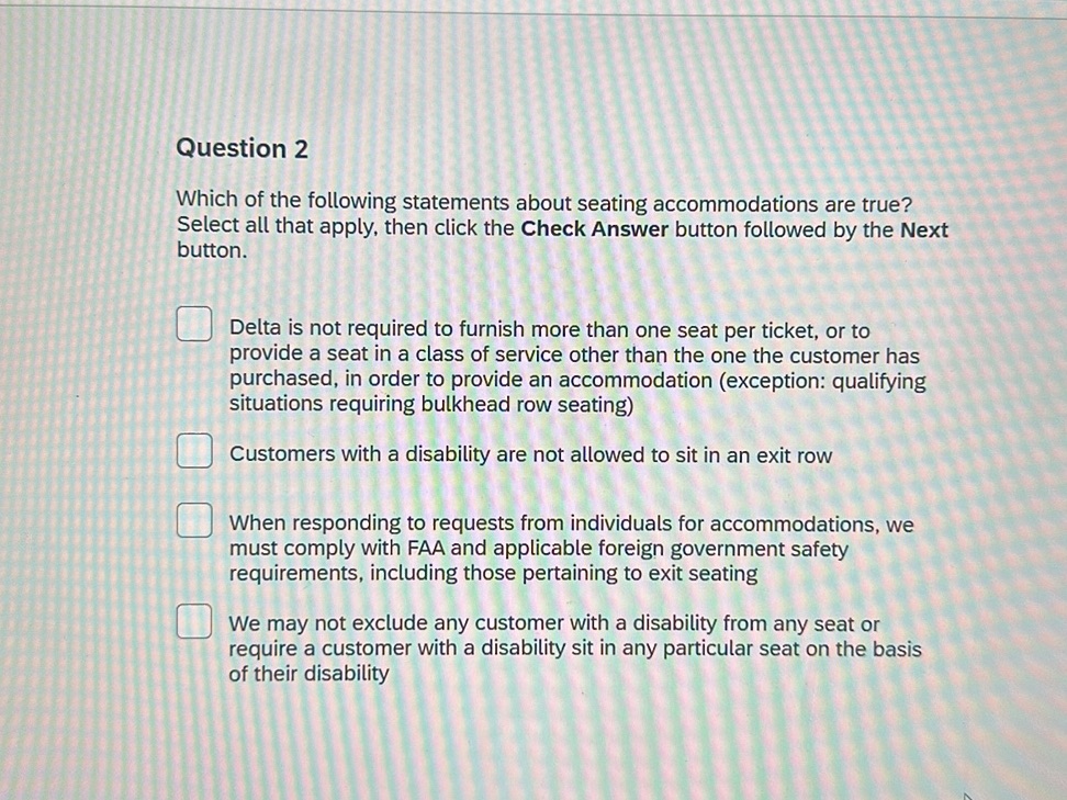 Question 2 Which of the following | StudyX