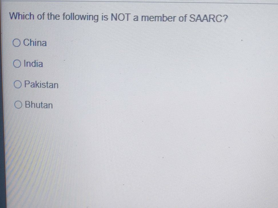 Which of the following is NOT a member of | StudyX