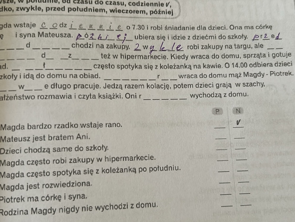 Magda wstaje codziennie o 7.30 i robi | StudyX