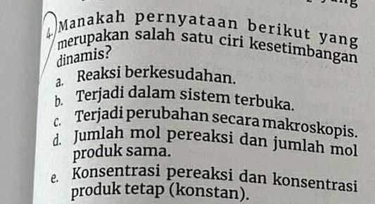 4. Manakah pernyataan berikut yang merupakan | StudyX