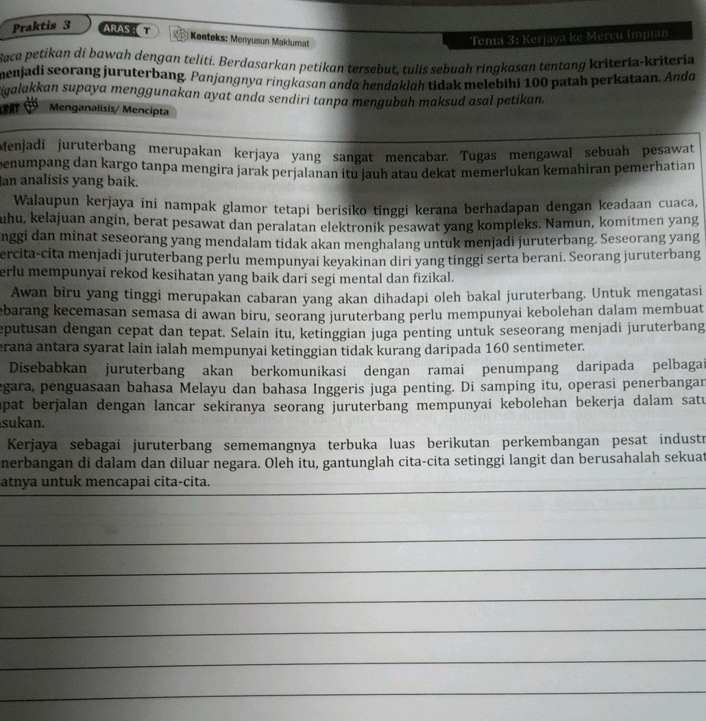 Tulis sebuah ringkasan tentang | StudyX