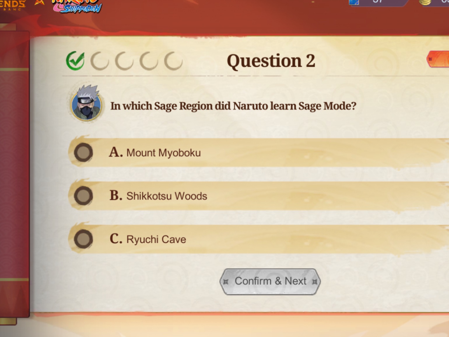 In which Sage Region did Naruto learn Sage | StudyX